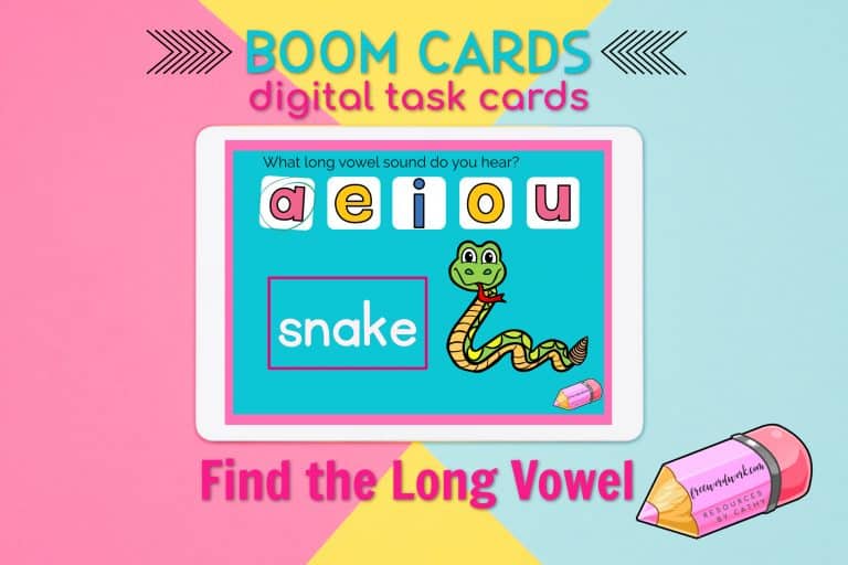 Long Vowel Boom Cards - Free Word Work