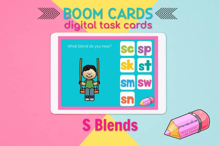 S Blend Boom Cards - Free Word Work