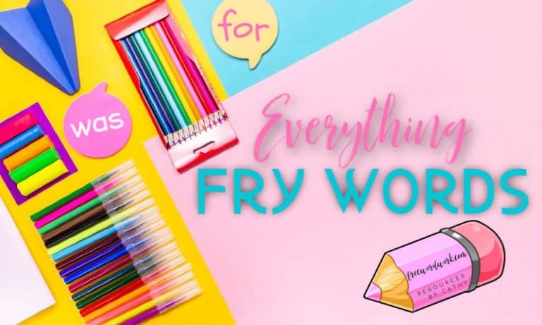 Introduction to Fry Sight Words - Free Word Work