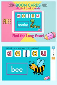 Long Vowel Boom Cards - Free Word Work