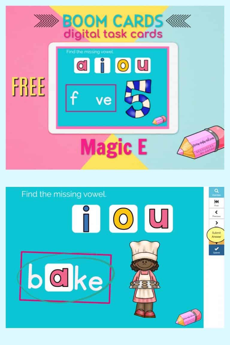 Magic E Boom Cards - Free Word Work