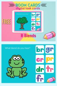 R Blend Boom Cards - Free Word Work