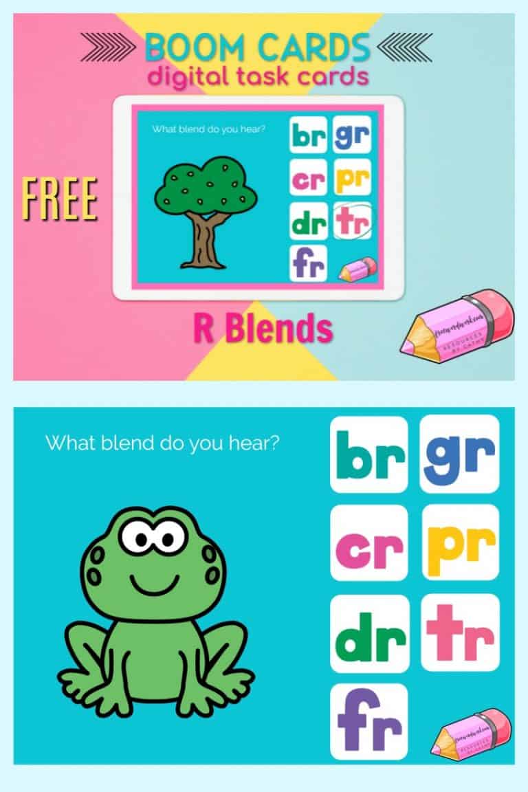 R Blend Boom Cards - Free Word Work