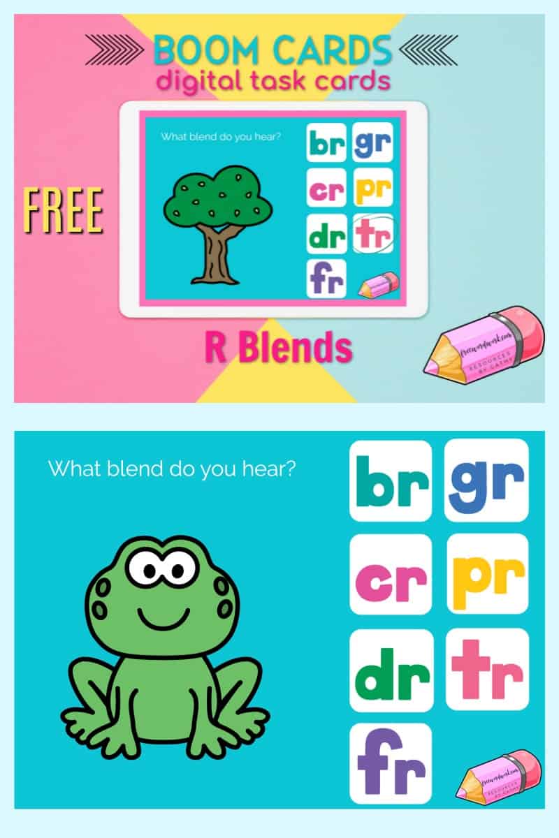 R Blend Boom Cards - Free Word Work