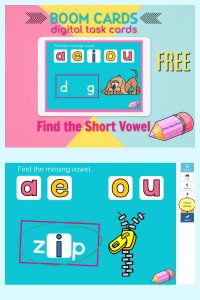 Short Vowel Boom Cards - Free Word Work