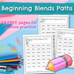 Beginning Digraph Flashcards - Free Word Work