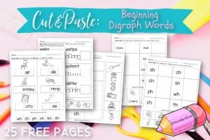 Beginning Digraphs Cut and Paste - Free Word Work