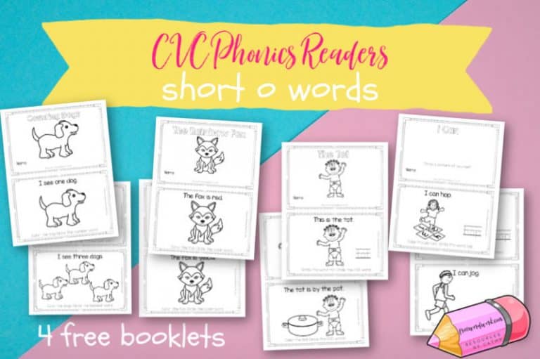 Phonics Readers: CVC Short O - Free Word Work