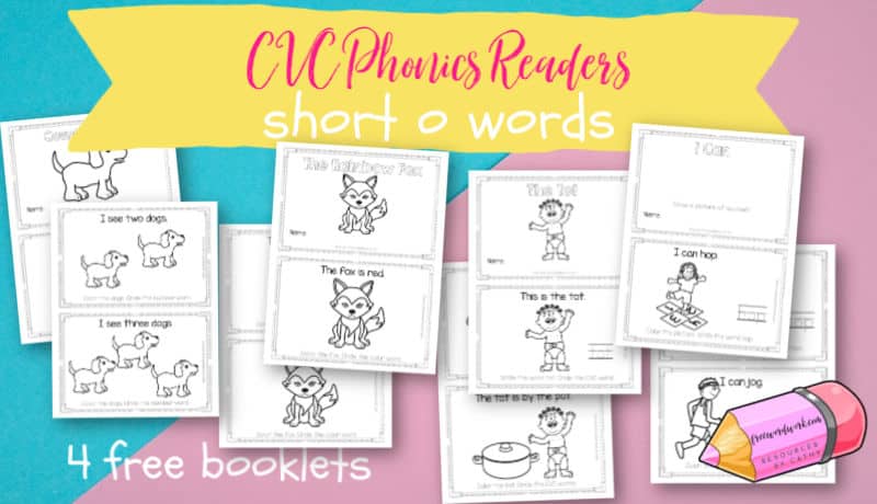 Phonics Readers: CVC Short O - Free Word Work