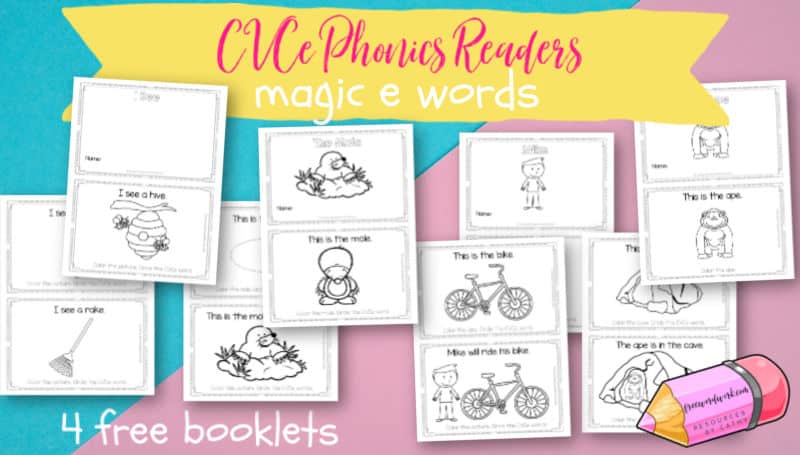 CVCe Booklets (Magic e Words) - Free Word Work