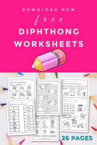 Diphthong Worksheets - Free Word Work