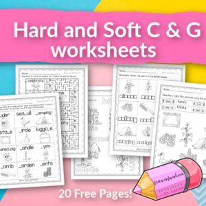 Hard and Soft C & G Word Sort - Free Word Work