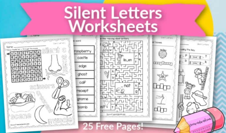Silent Letter Flashcards - Free Word Work