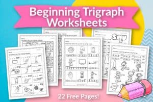 Beginning Trigraph Worksheets - Free Word Work