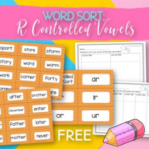 Hard and Soft C & G Word Sort - Free Word Work