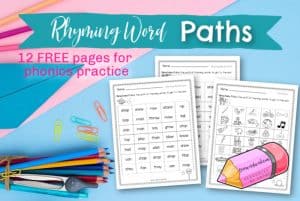 Rhyming Word Paths - Free Word Work