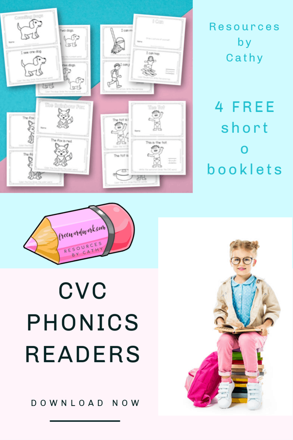 Phonics Readers: CVC Short O - Free Word Work