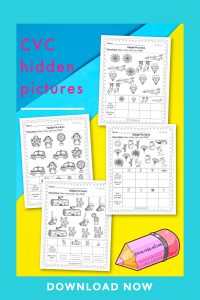 CVC Hidden Pictures - Free Word Work