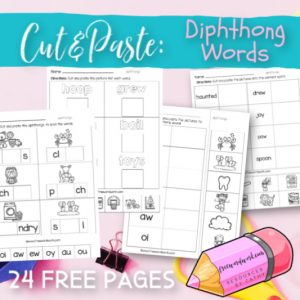 Reading Mazes: Diphthong Paths - Free Word Work