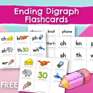 Ending Digraph Find & Color Worksheets - Free Word Work