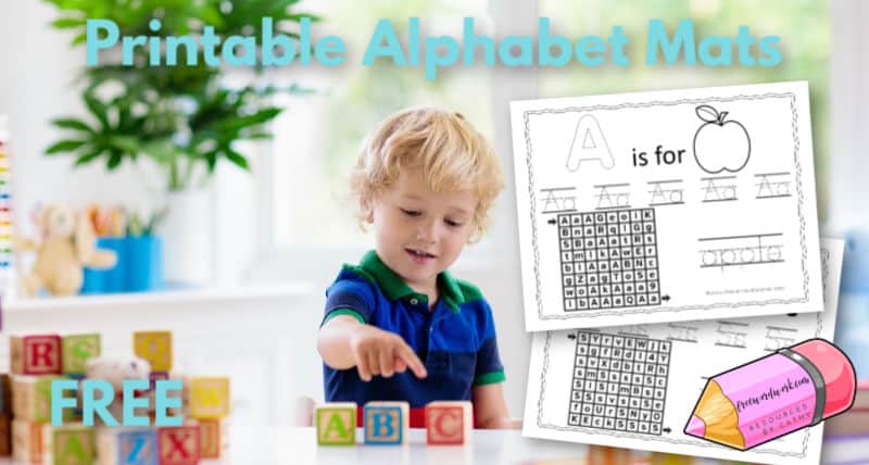 Printable Alphabet Mats - Free Word Work