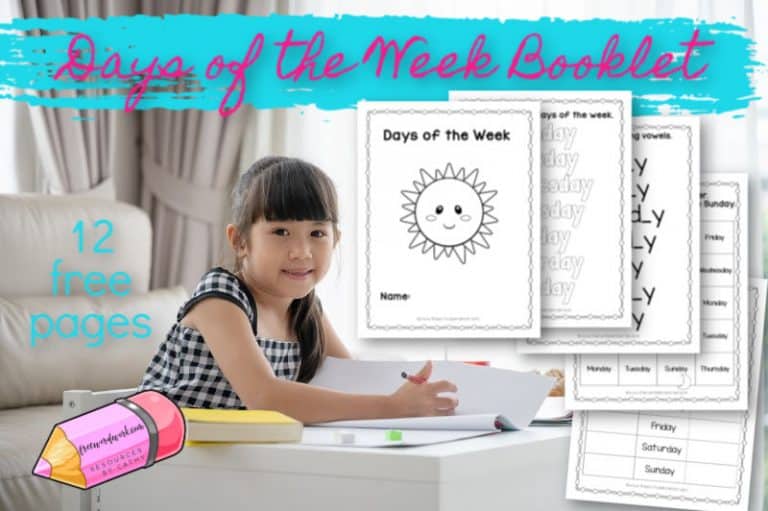 Days of the Week Booklet - Free Word Work