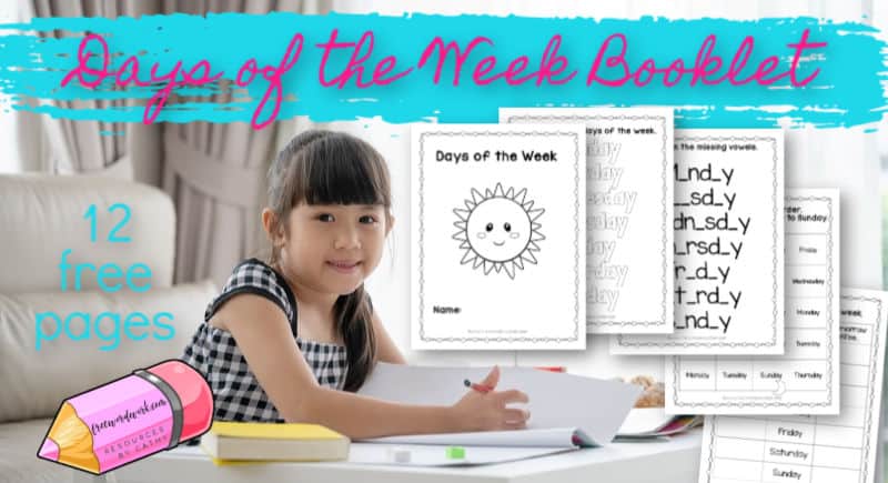 Days of the Week Booklet - Free Word Work