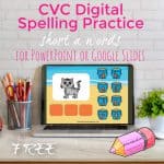 Digital Spelling - CVC Short U - Free Word Work