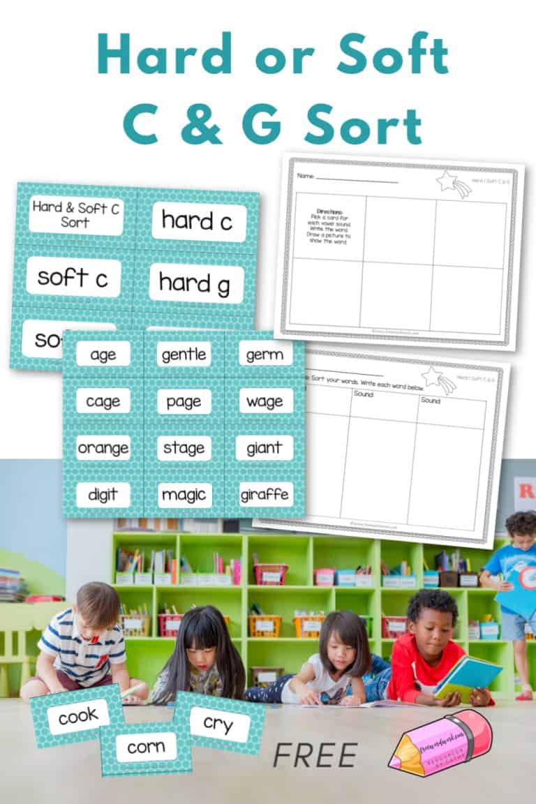 Hard and Soft C & G Word Sort - Free Word Work