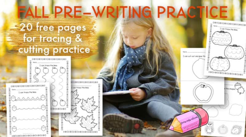 Fall Pre-Writing Practice - Free Word Work