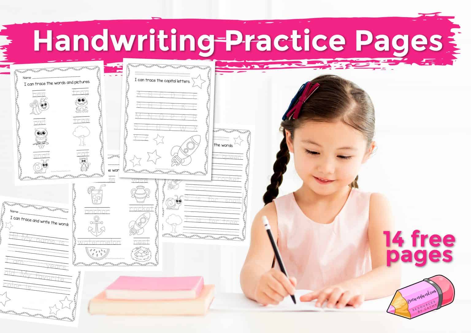 Handwriting Practice Worksheets - Free Word Work