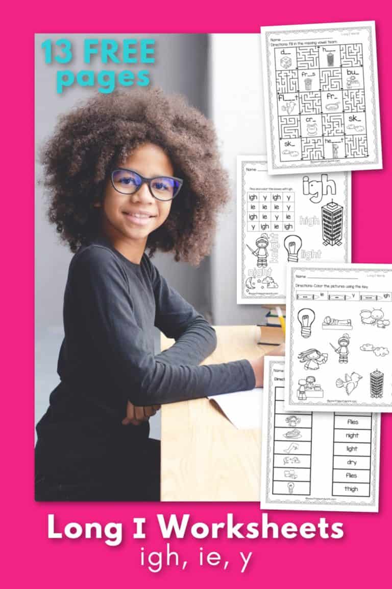 Long I Words Worksheets - Free Word Work