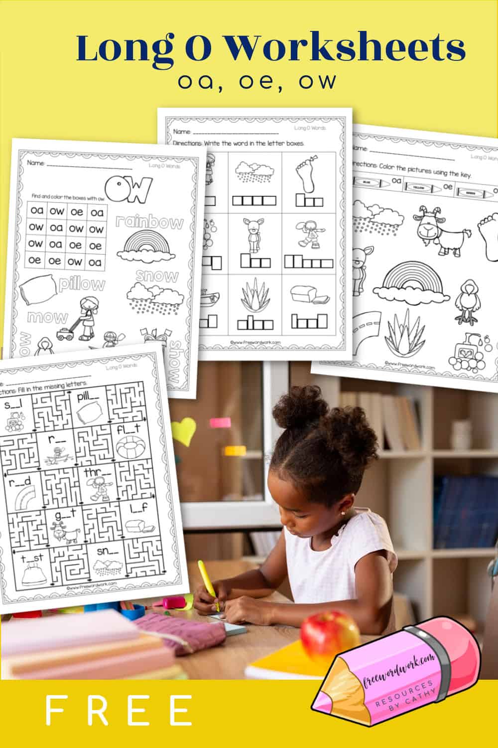 Long O Worksheets - Free Word Work
