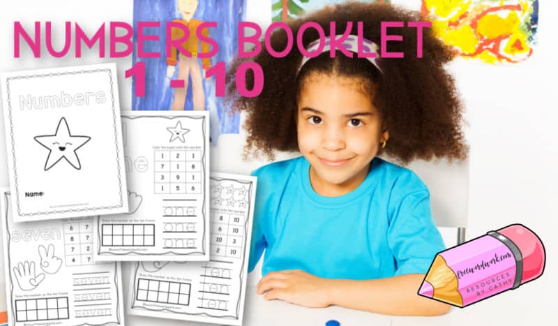 Numbers Booklet 1 - 10 - Free Word Work