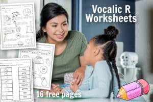 Vocalic R Worksheets for Speech - Free Word Work
