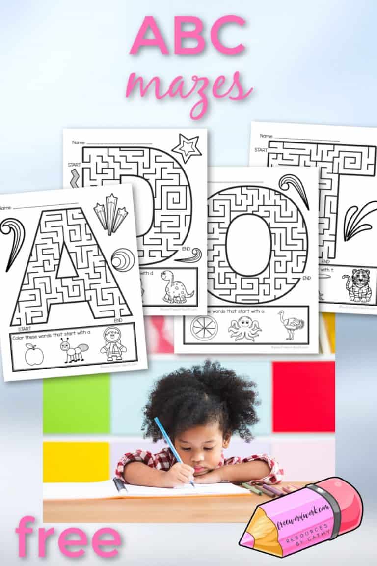 Alphabet Mazes - Free Word Work