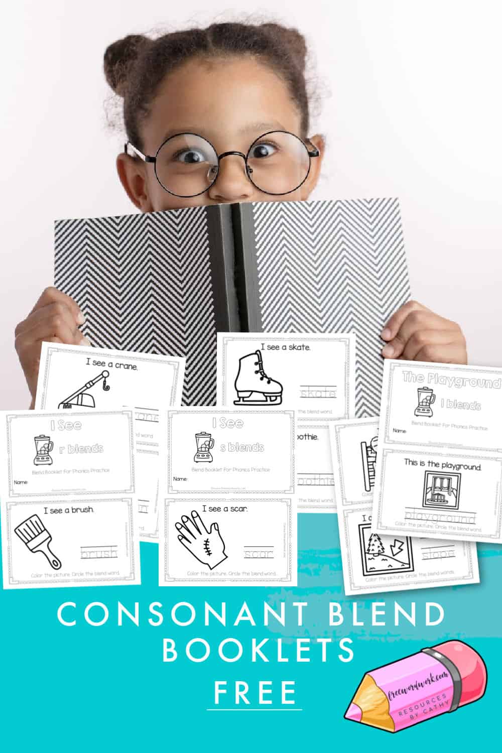 Beginning Consonant Blend Booklets - Free Word Work