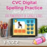 Digital Spelling - CVC Short U - Free Word Work