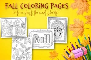 Fall Coloring Pages - Free Word Work