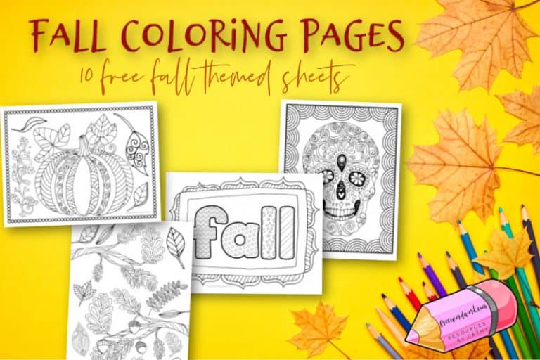 Fall Coloring Pages - Free Word Work