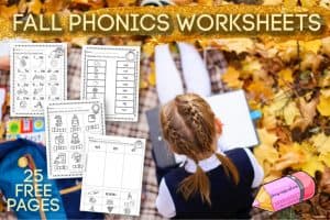 Fall Phonics Worksheets - Free Word Work