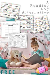 Alternative Reading Log - Free Word Work