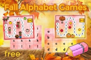 Fall Alphabet Games - Free Word Work