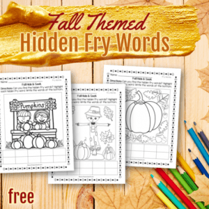 Fall Fry Color Code - Free Word Work