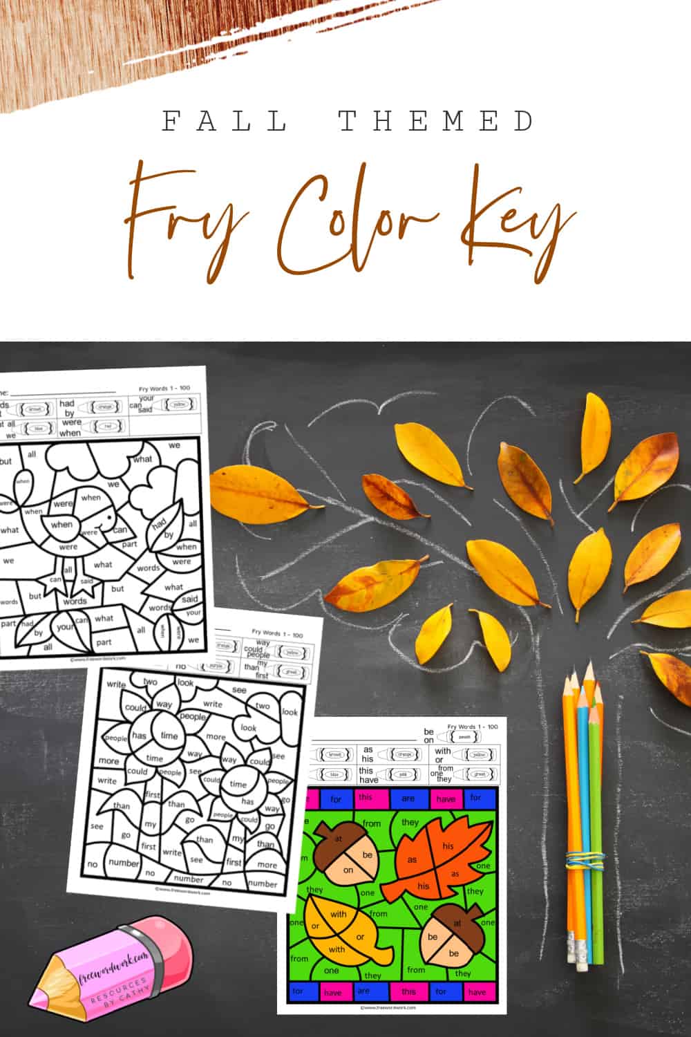 Fall Fry Color Code - Free Word Work