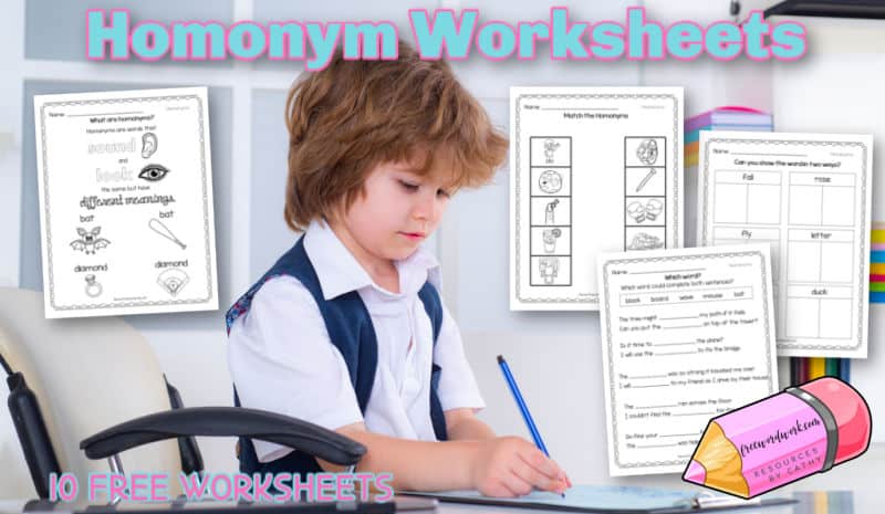 Homograph Worksheets - Free Word Work
