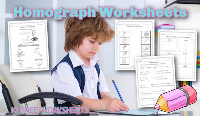 Homograph Worksheets - Free Word Work