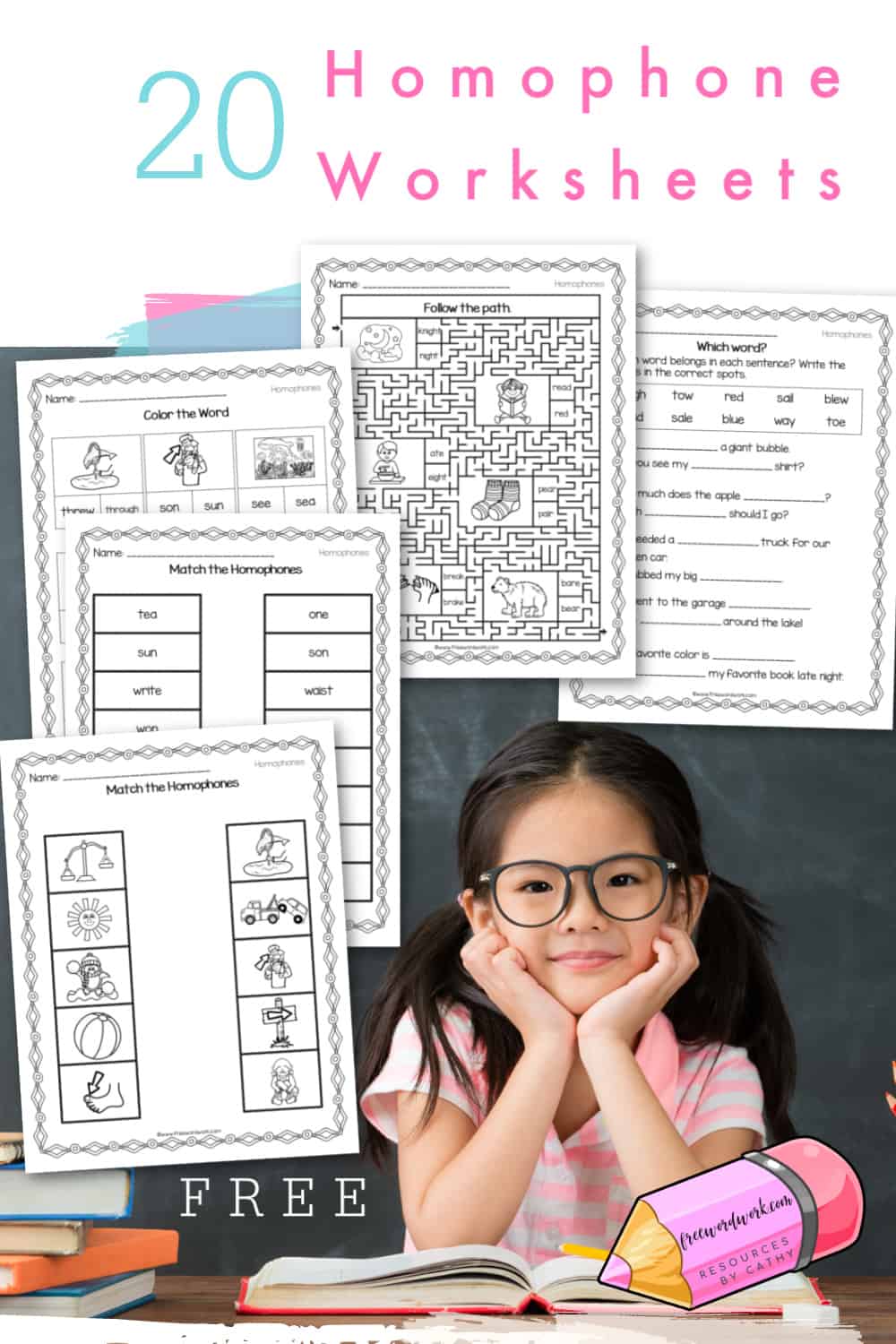 Homophone Worksheets - Free Word Work
