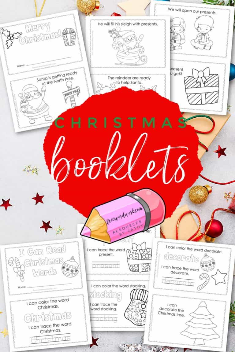 Christmas Booklets - Free Word Work