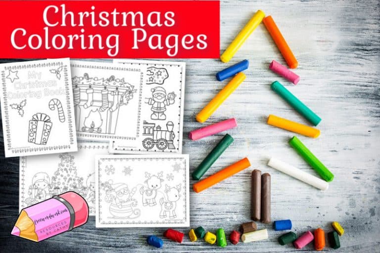 Christmas Coloring Pages - Free Word Work
